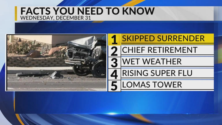 Albuquerque woman fails to surrender, APD chief retirement, rain ...