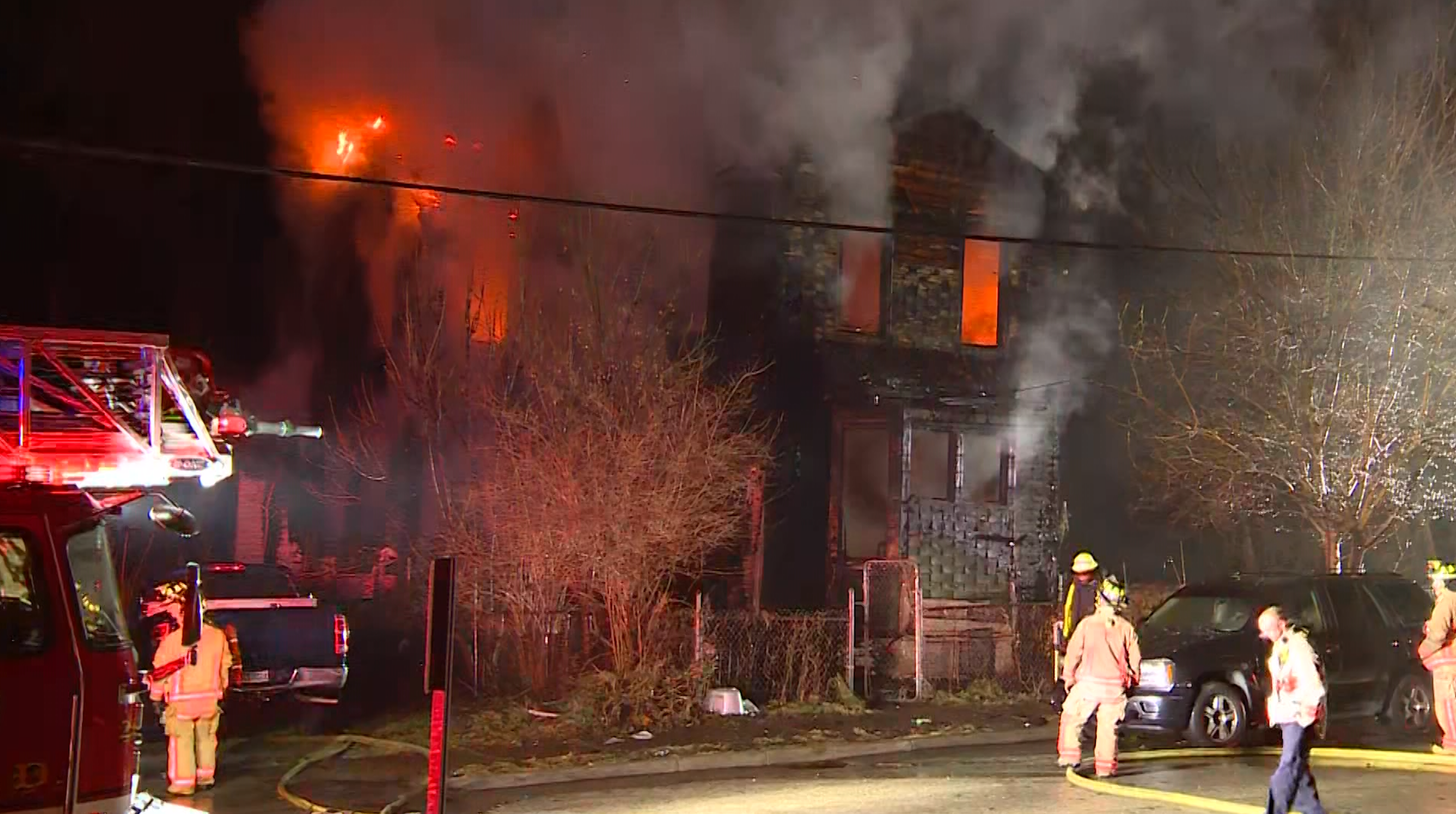 Five people, including baby, escape North Fairmount house fire
