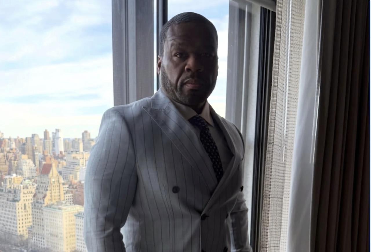 Is this 50 Cent's reaction to Diddy's sons' upcoming docuseries?