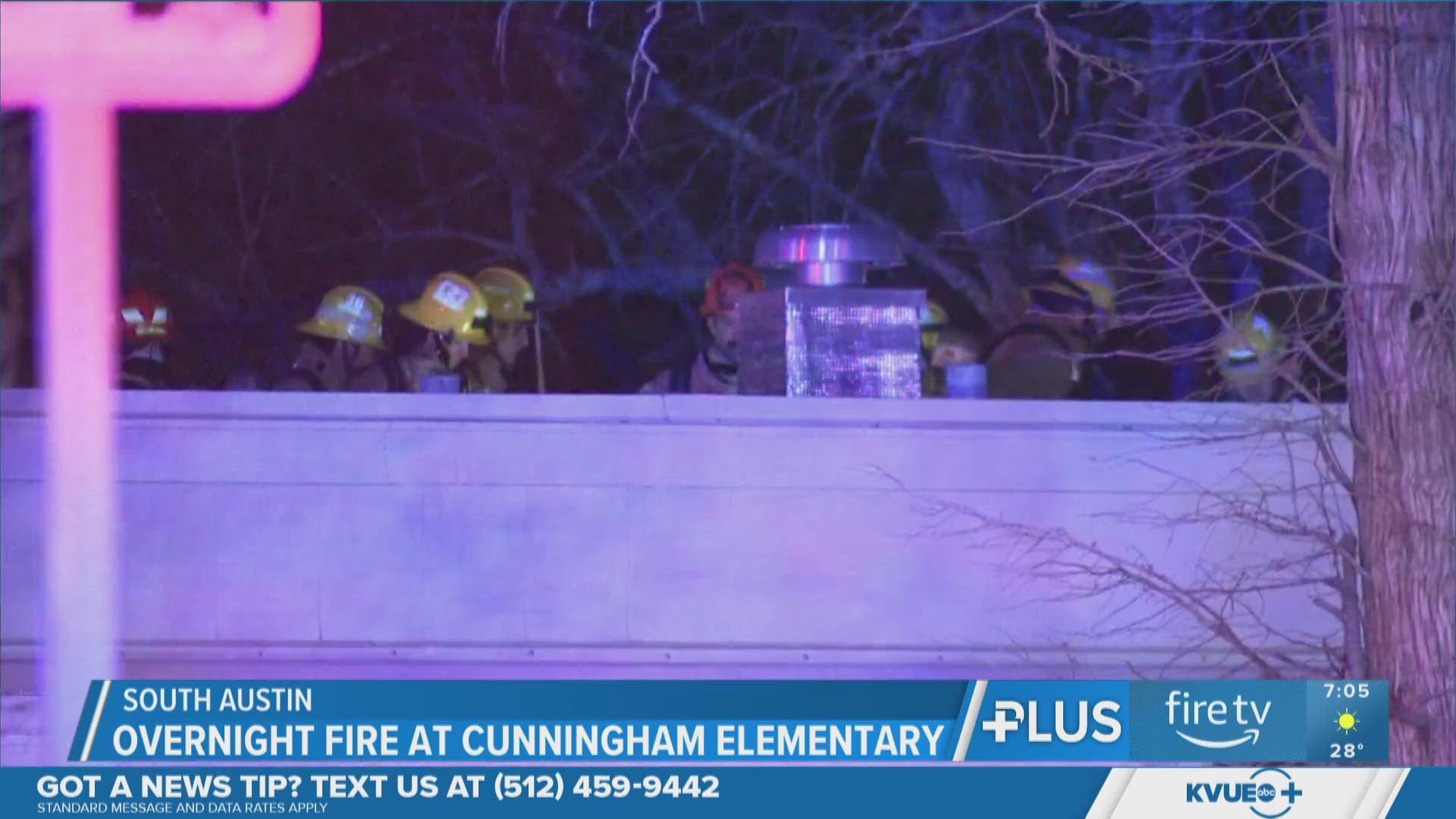 Fire breaks out overnight at Cunningham Elementary in South Austin
