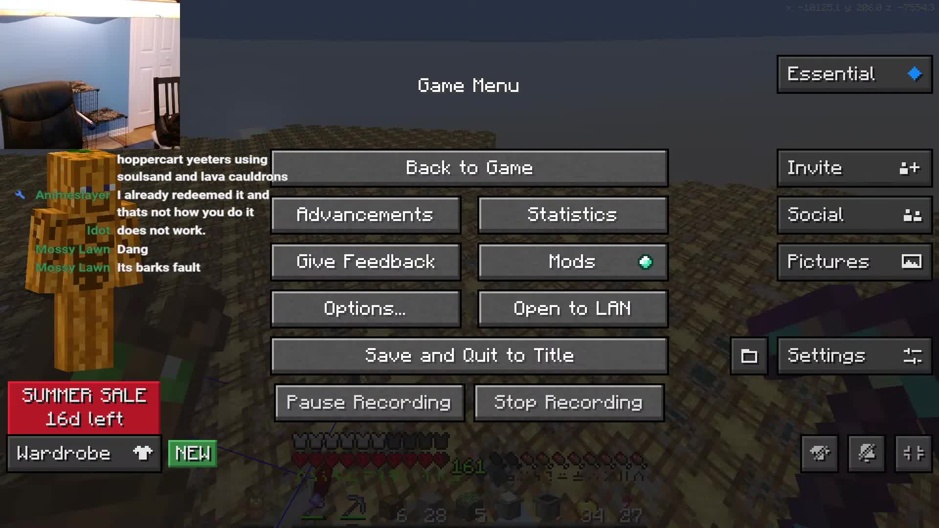 Finishing the fastest gold farm in hardcore Minecraft! Live 🔴