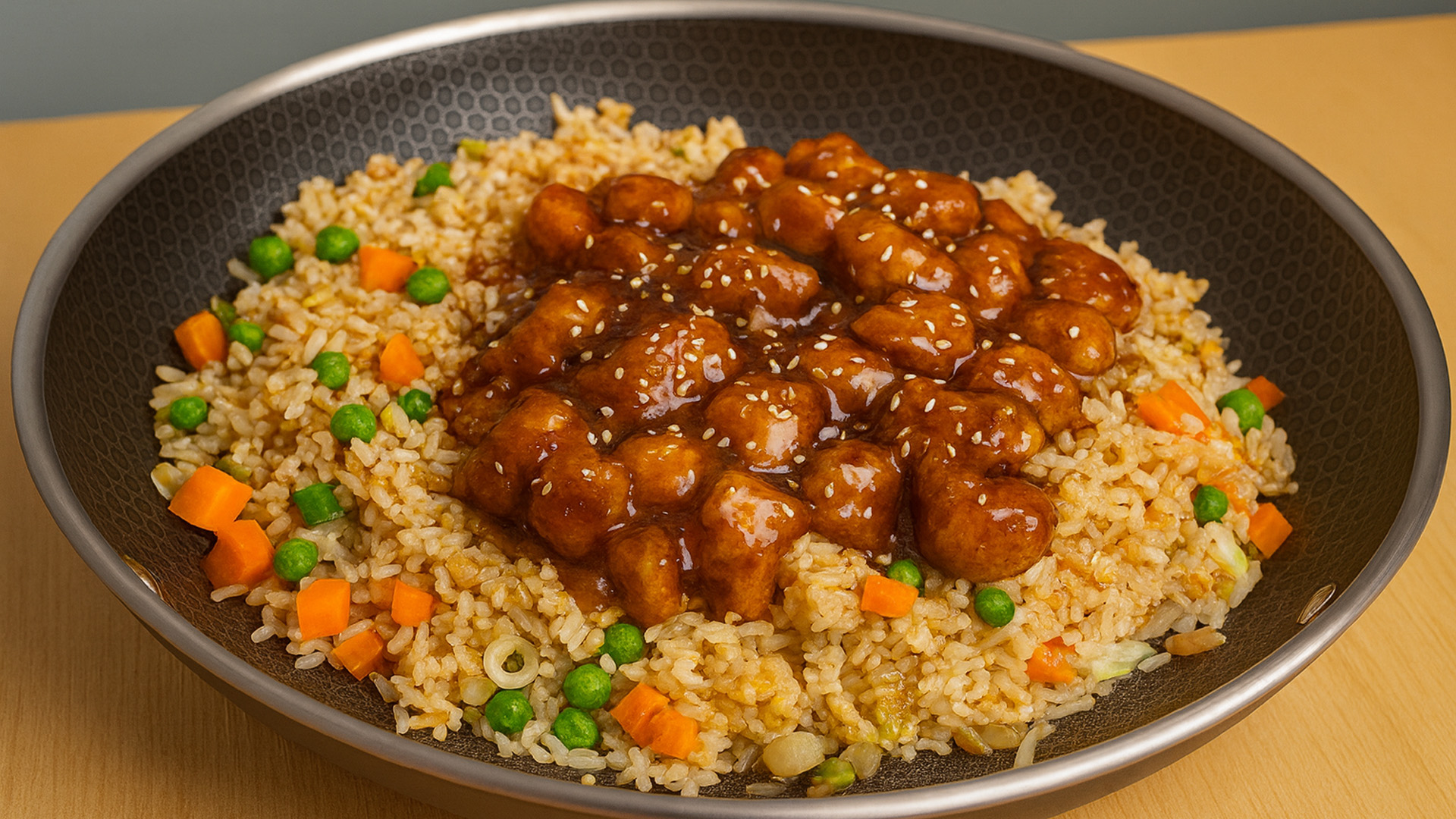 How to make sweet and sour chicken with fried rice