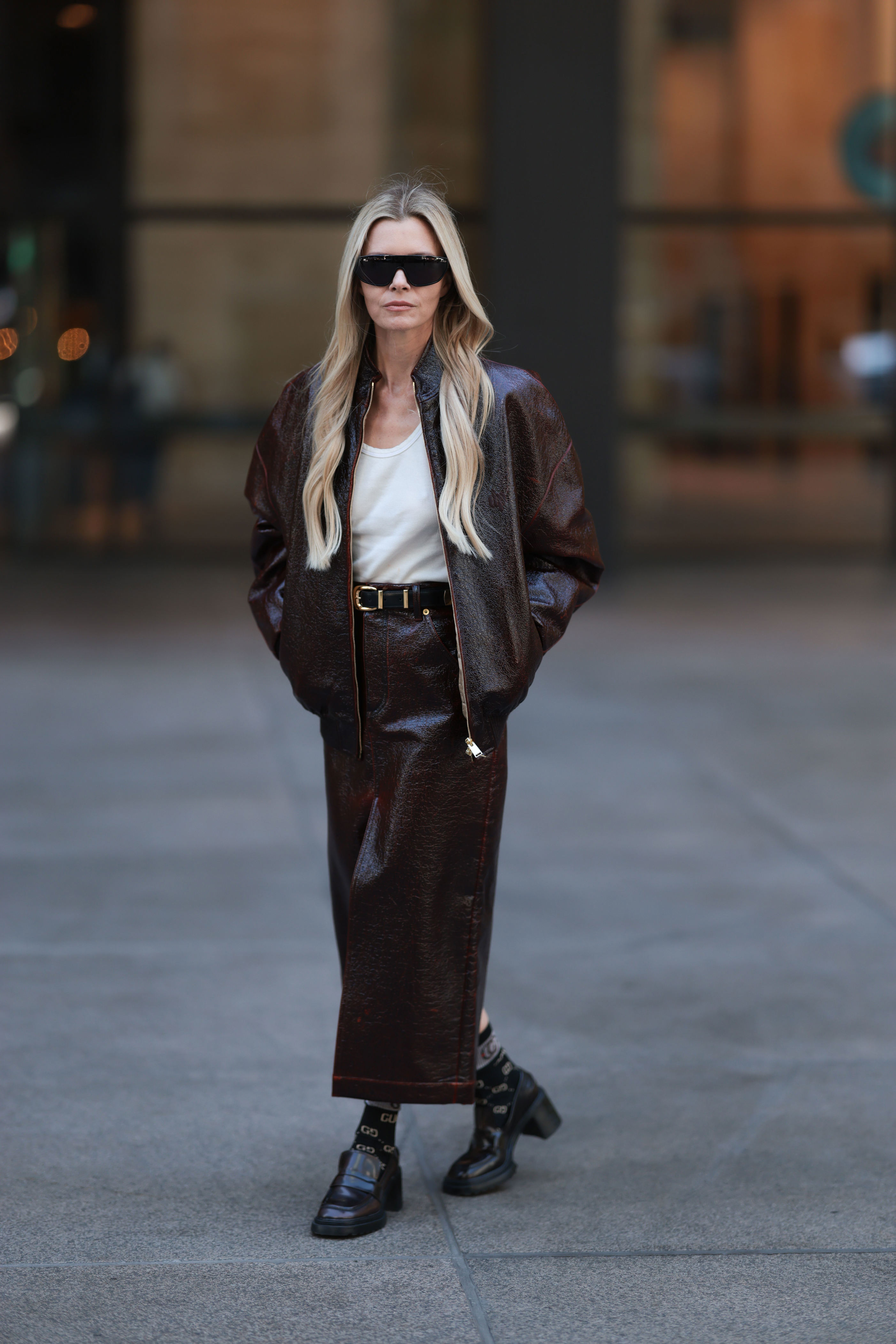 These 6 outfits are a master class in how to style chunky loafers