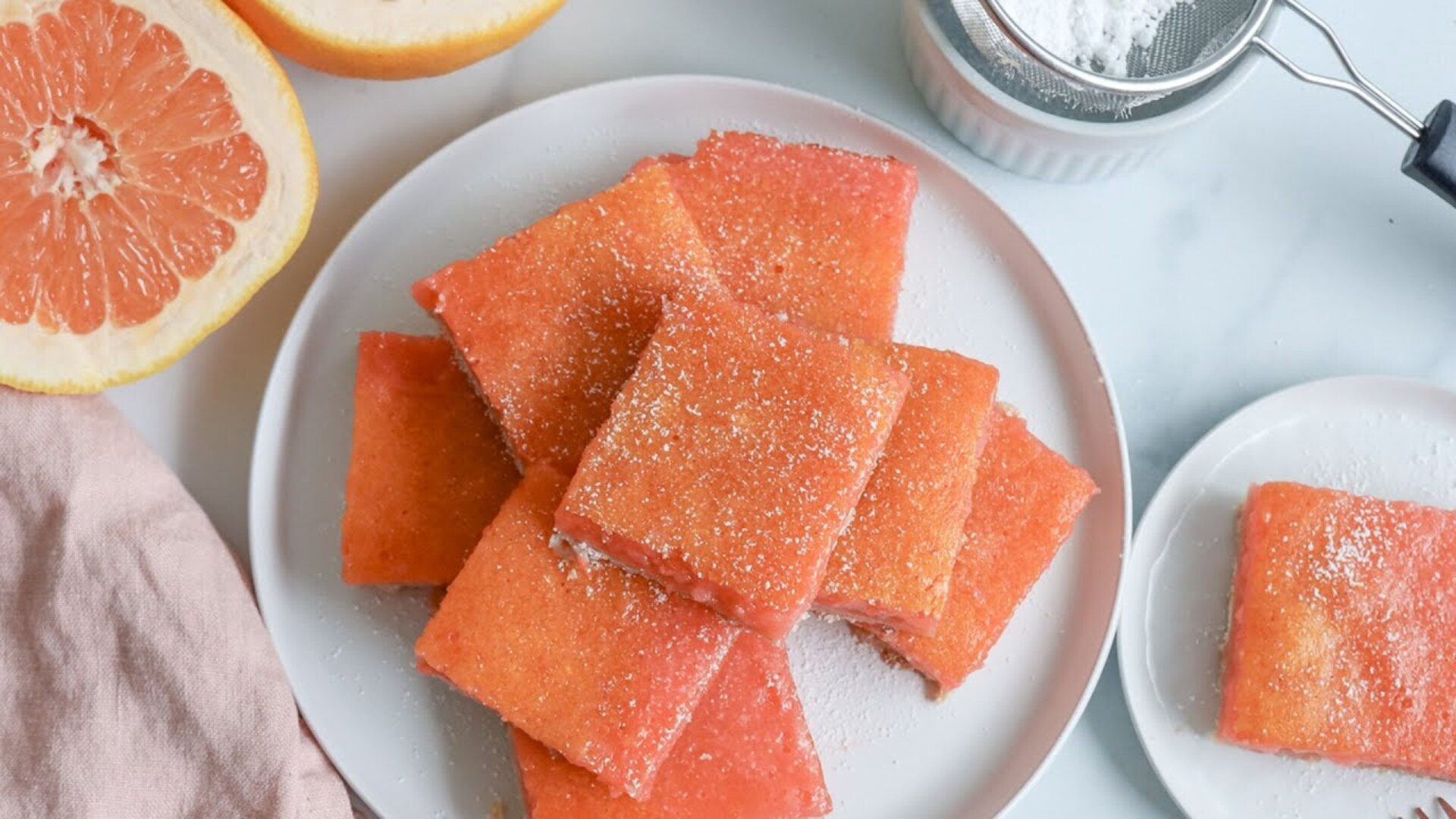 Zesty grapefruit bars recipe