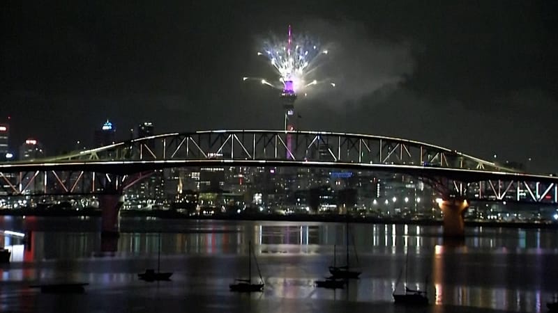 New Zealand welcomes 2026 with fireworks at Auckland’s Sky Tower