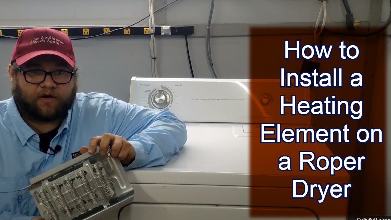 How to install a heating element on a Roper dryer - fixing a Roper ...