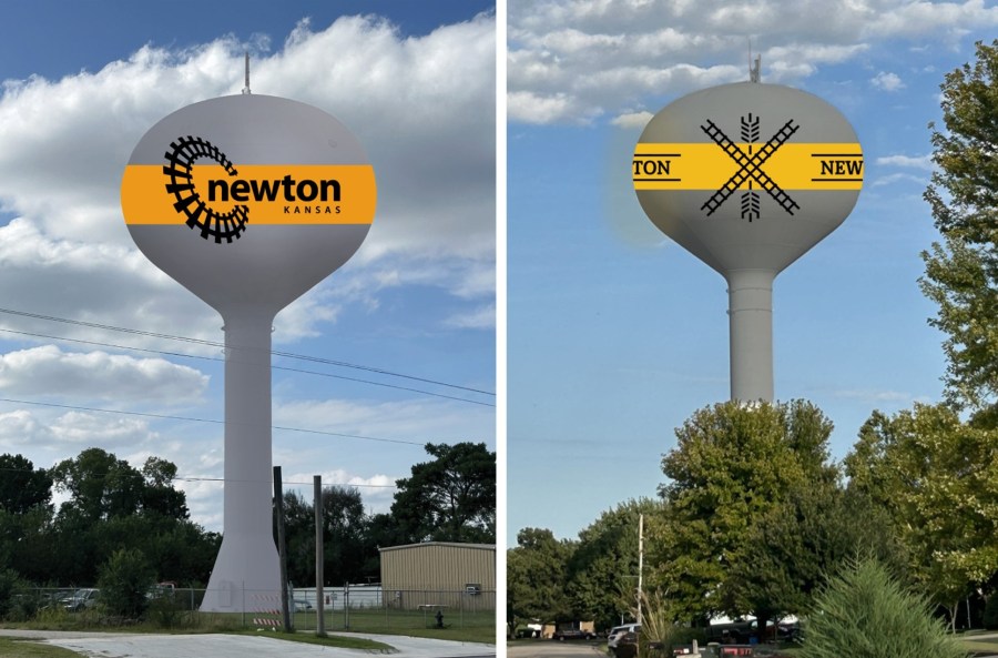 Newton water towers to get a new look next year