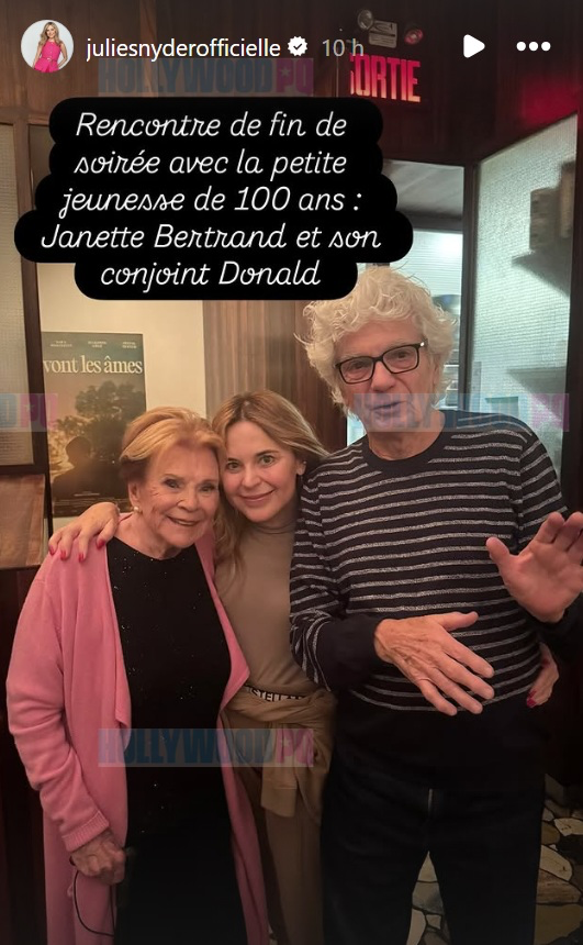 Julie Snyder filmée sur le party!