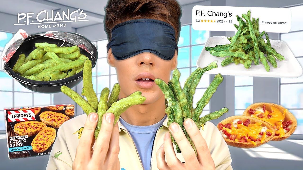 Blind taste test of frozen food versus restaurant versions