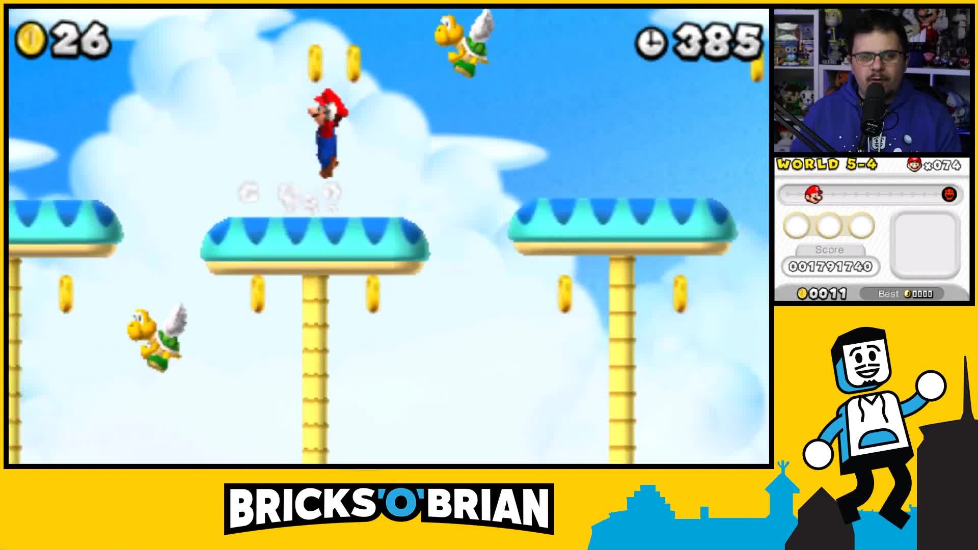 Sky high stacks of cash! - New Super Mario Brothers 2 with Bricks 'O' Brian