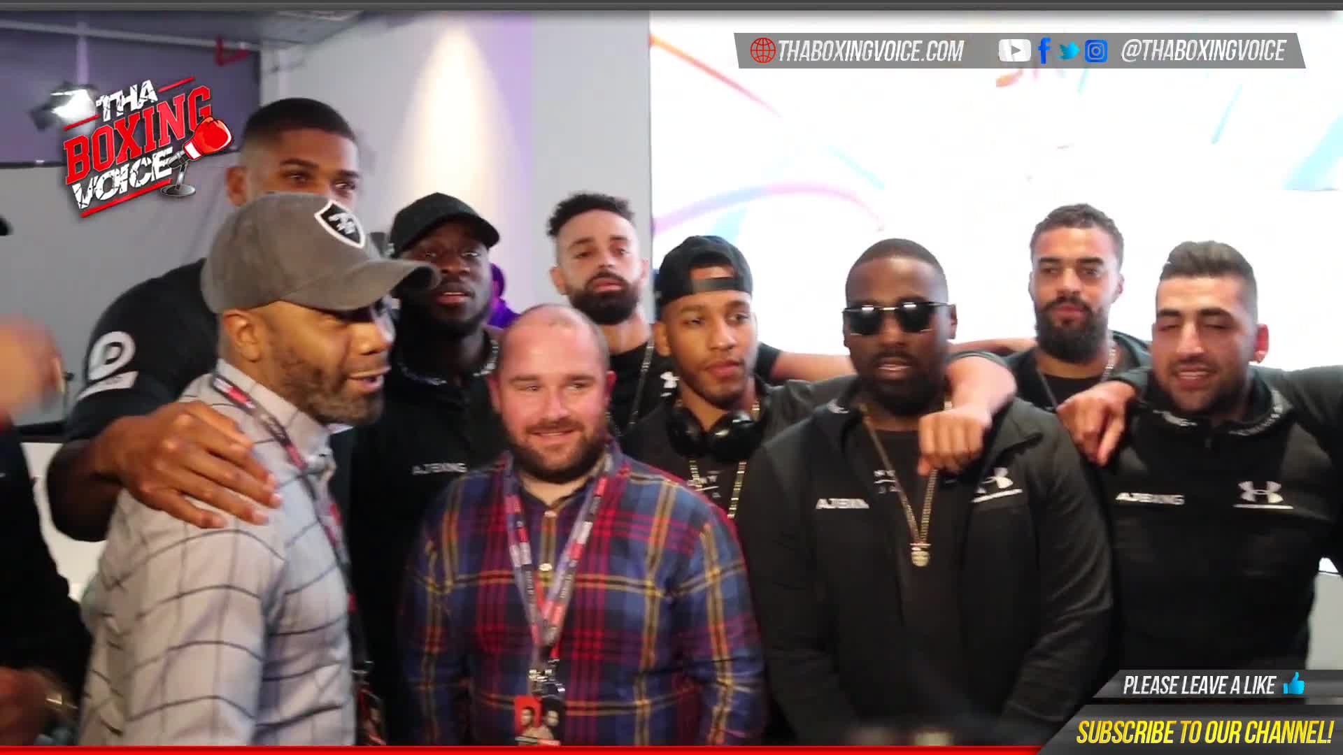 Anthony Joshua with his team! ahead of Joseph Parker clash!
