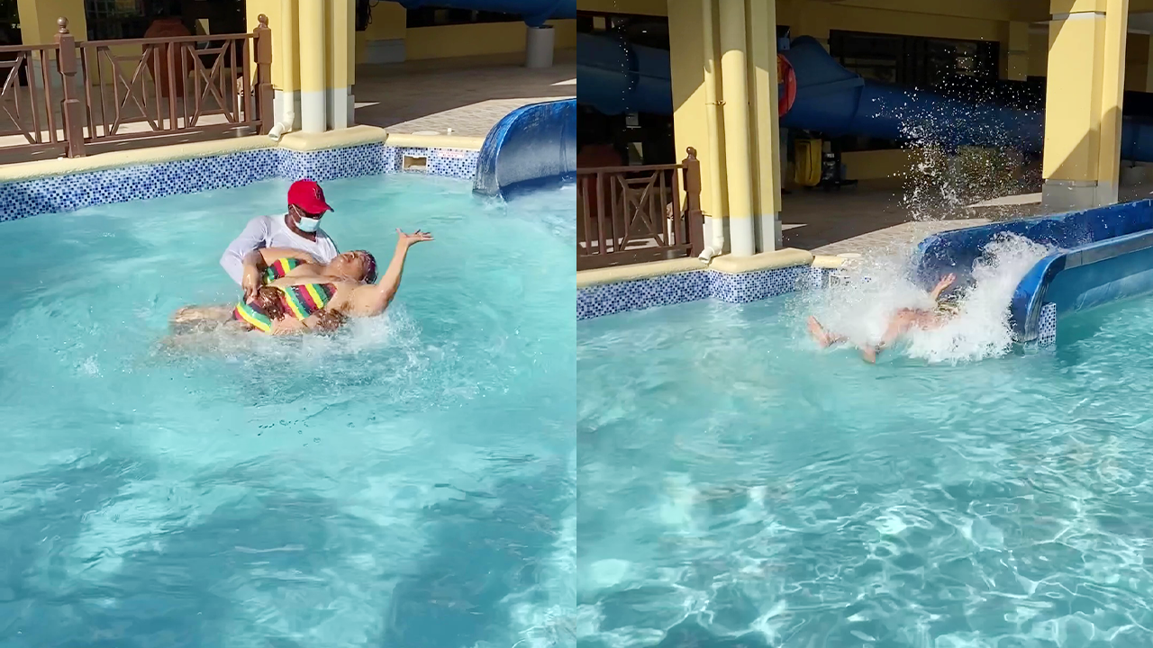 Jamaican woman has to be rescued from drowning in a 4 feet deep pool