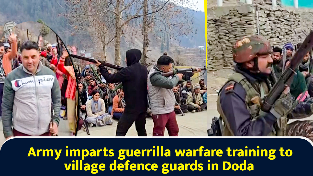 Army imparts guerrilla warfare training to village defence guards in Doda