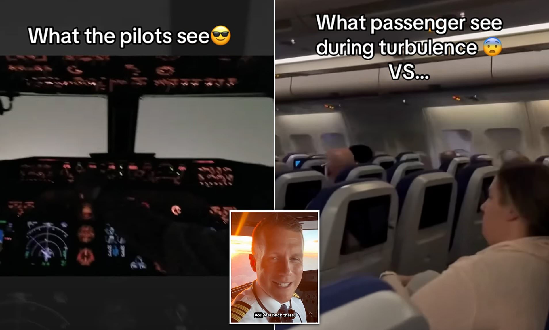 Pilot reveals what turbulence looks like from the cockpit