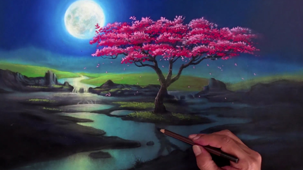 The full moon symphony is creating a harmony of light and mood