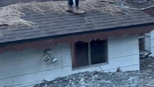 Home buried by debris following devastating California flooding