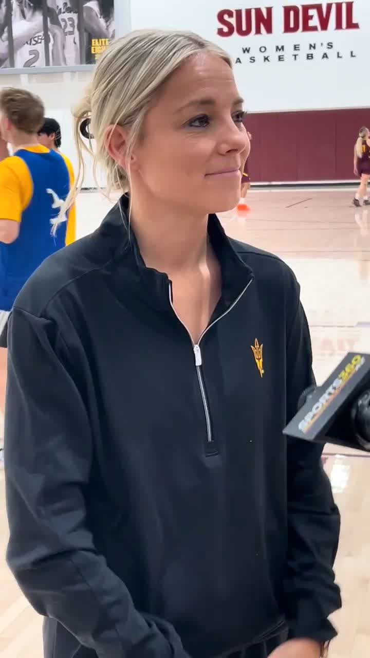Arizona State Sun Devils head women's basketball coach Molly Miller on ...