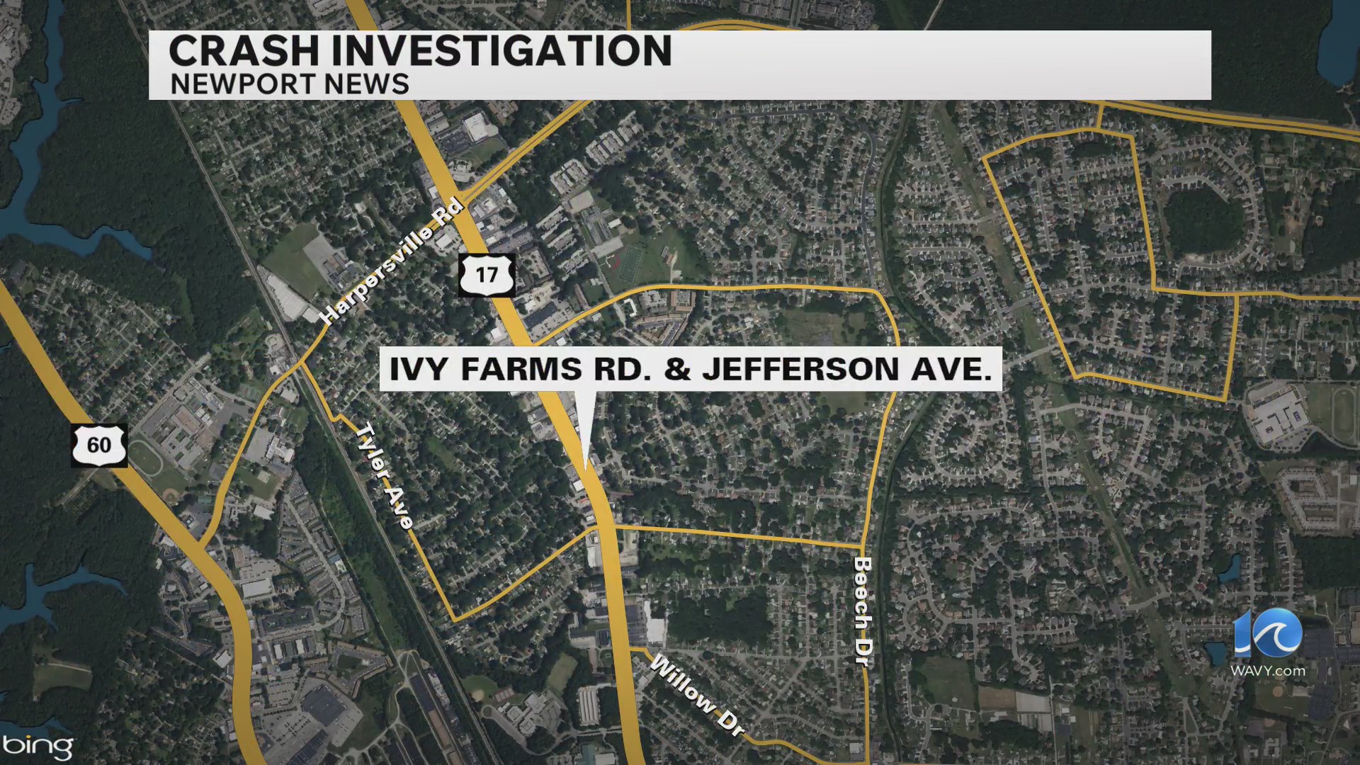 Man injured after collision with police officer in Newport News