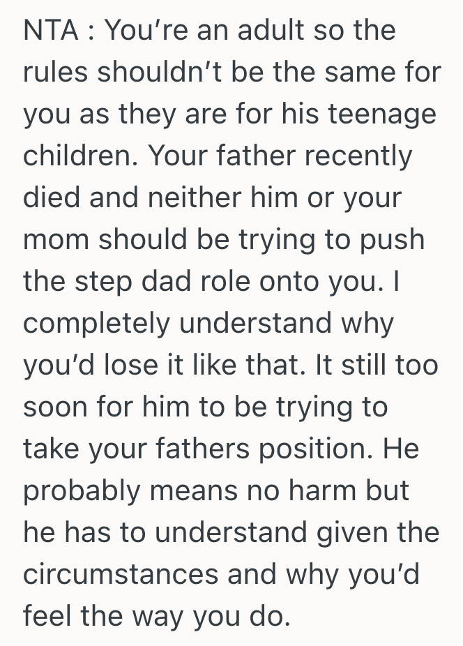Grieving college student wants his mom’s boyfriend to stop trying to ...