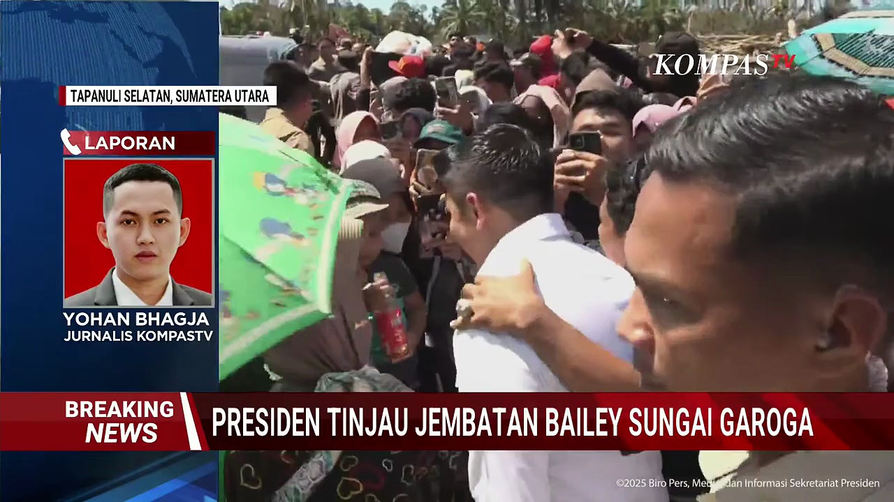 Momen Presiden Prabowo sapa warga Tapanuli Selatan saat kunjungan pasca ...
