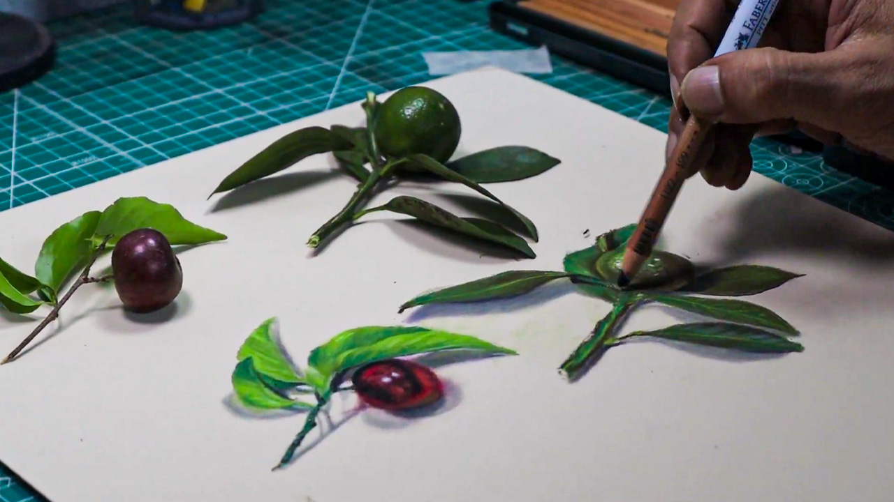 Fruit and leaf drawing techniques for stunning results