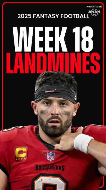 Avoid these 3 landmines in week 18 of fantasy football! #shorts