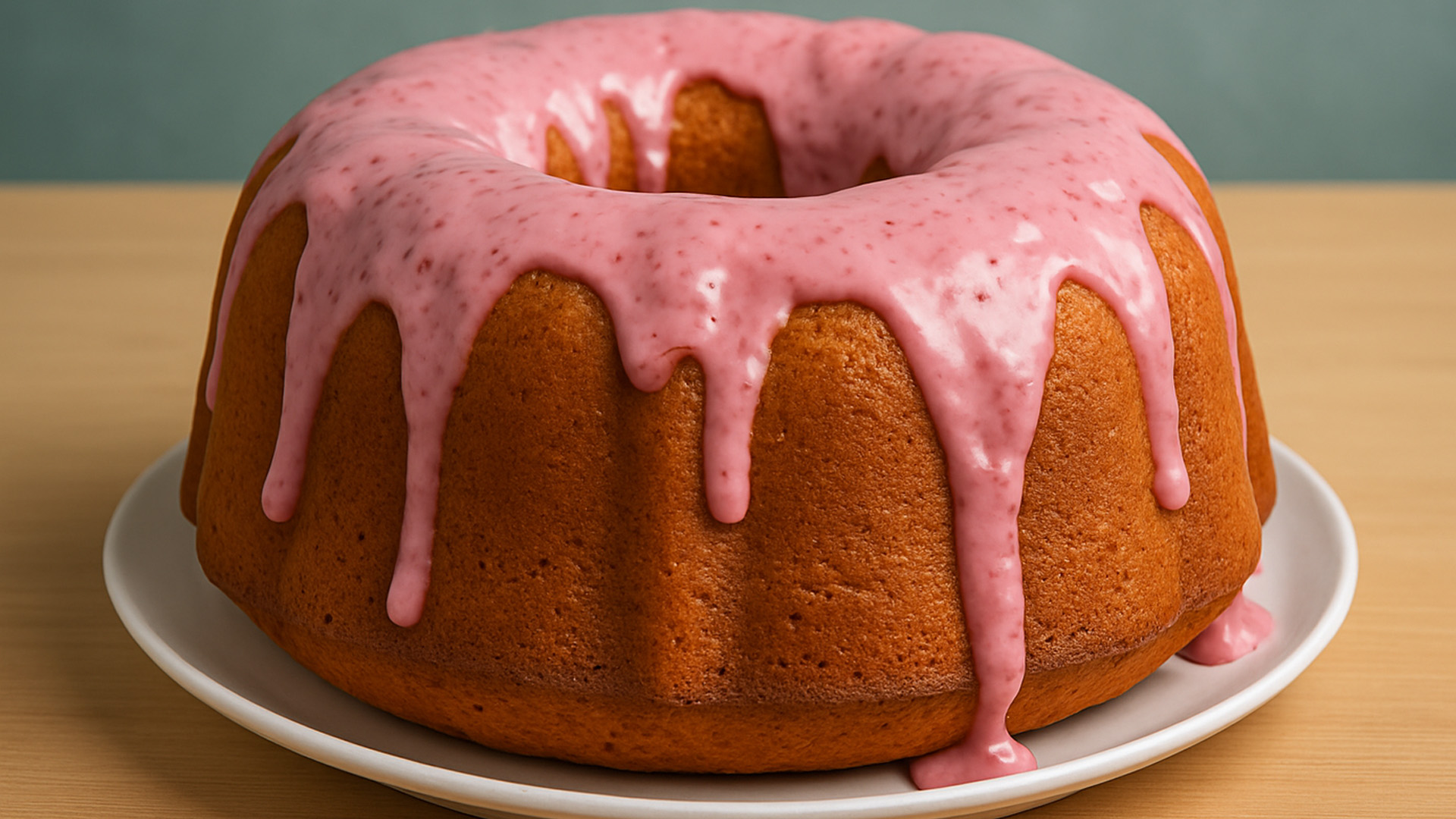 How to make strawberry bundt cake