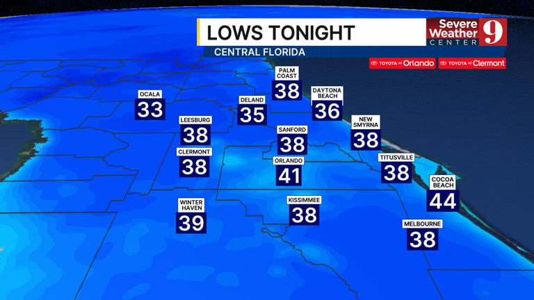 New Year’s Eve forecast: Temps to drop into 30s, 40s as Central Florida ...