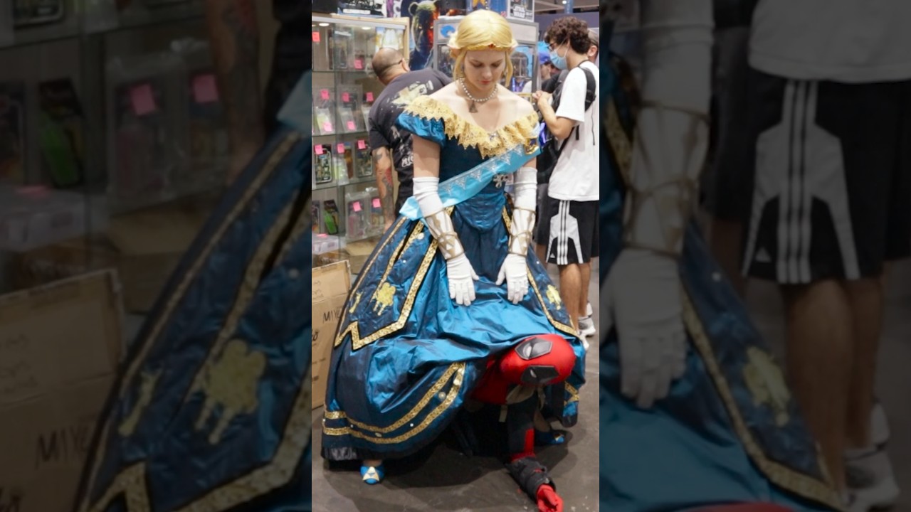 Deadpool exploring one of Zelda's dungeons #deadpool #zelda #cosplay