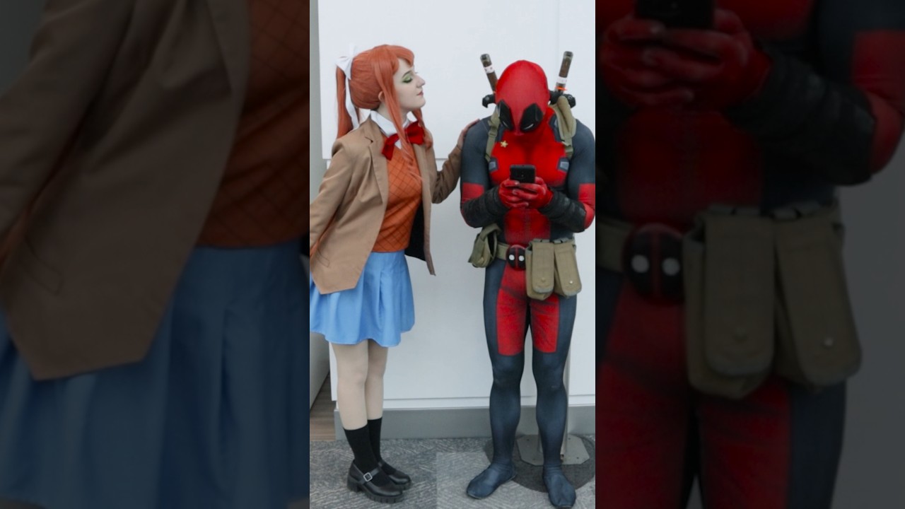 Doki Deadpool Literature Club? #deadpool #dokidokimonika #anime