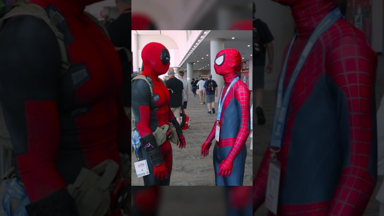 When Deadpool finally meets Spidey I'm the MCU #deadpool #spiderman # ...