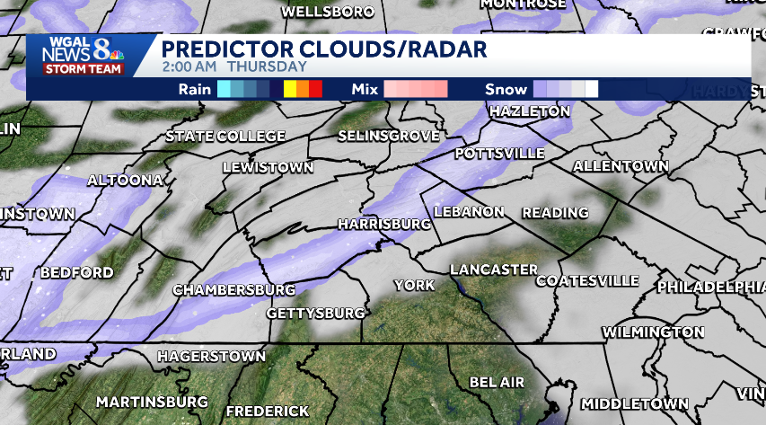 Quick-hitting snow squalls, snow showers may ring in new year