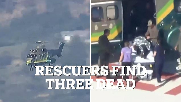 Rescue crew found three dead hikers during a search in California