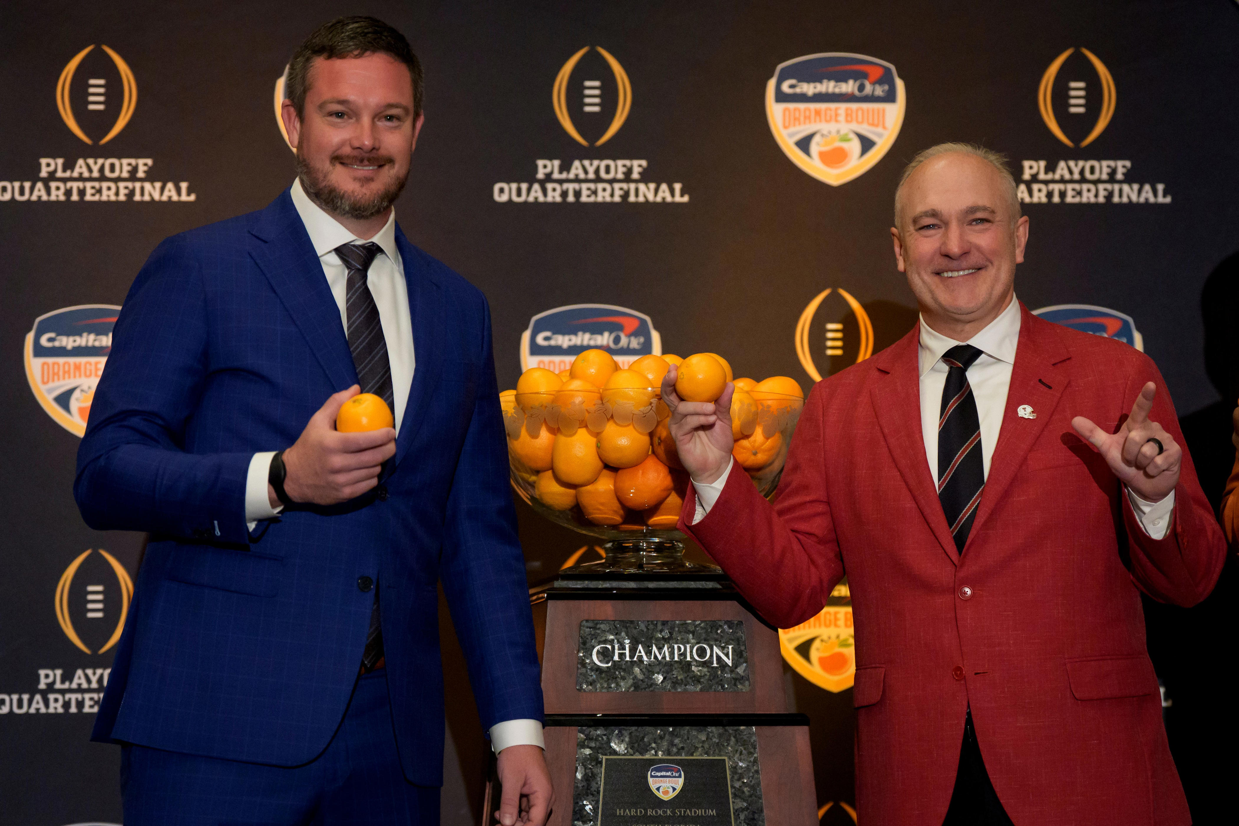 Dan Lanning, Joey McGuire talk Orange Bowl, CFP calendar in Miami
