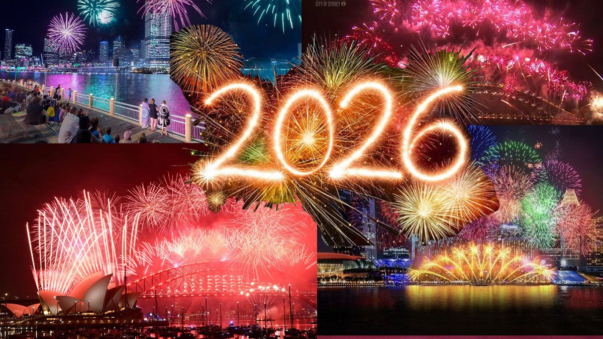 Los primeros videos de los festejos en el mundo por el Año Nuevo 2026