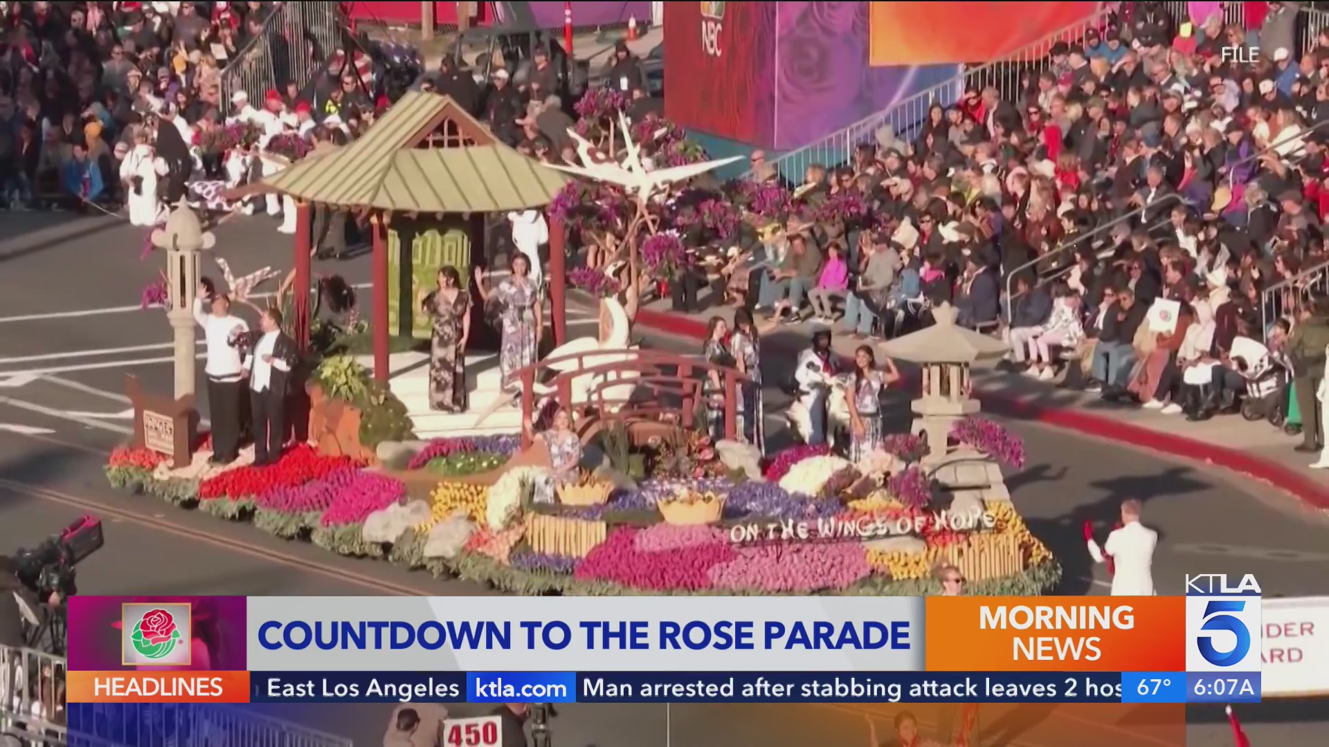 Preparations underway for possible rainy Rose Parade