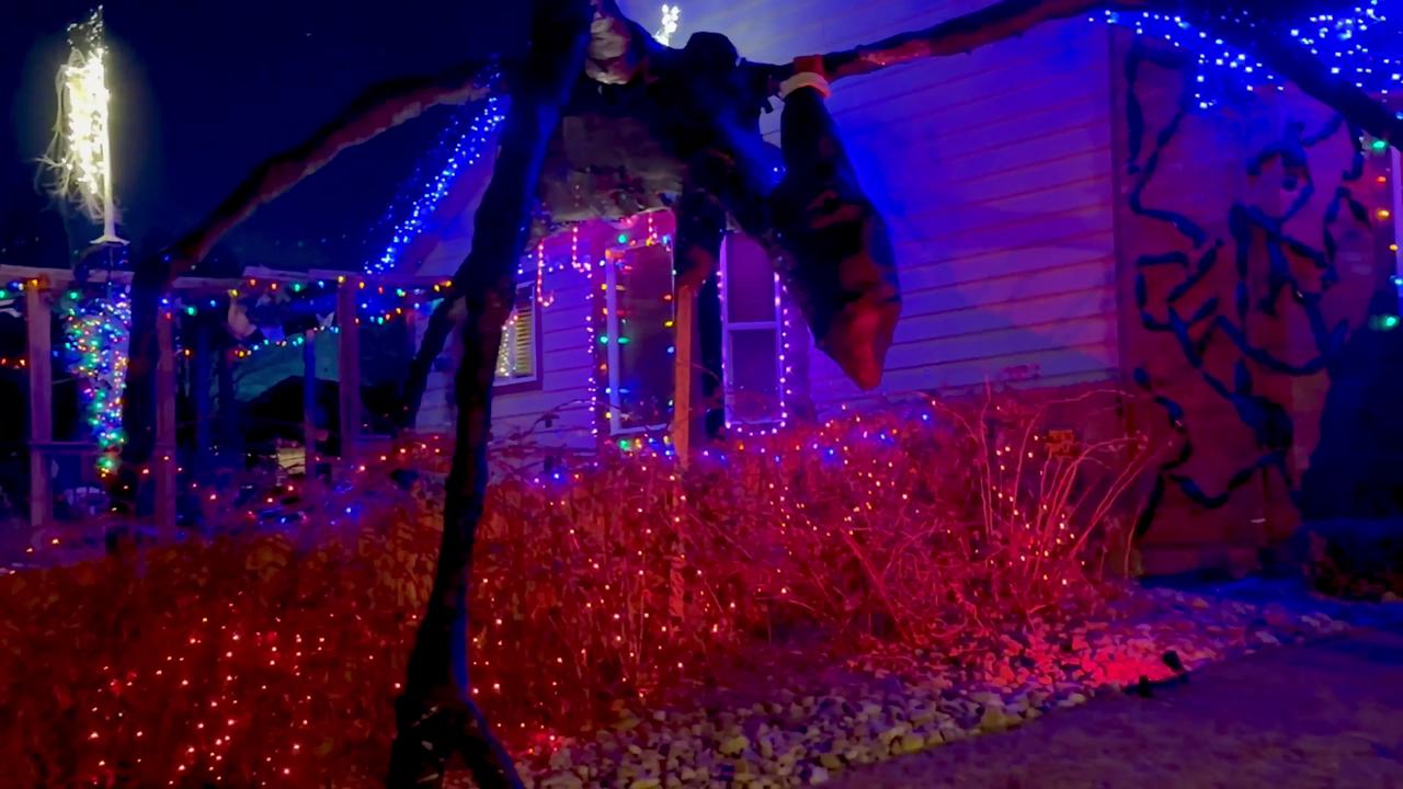 Stranger Things Christmas light display