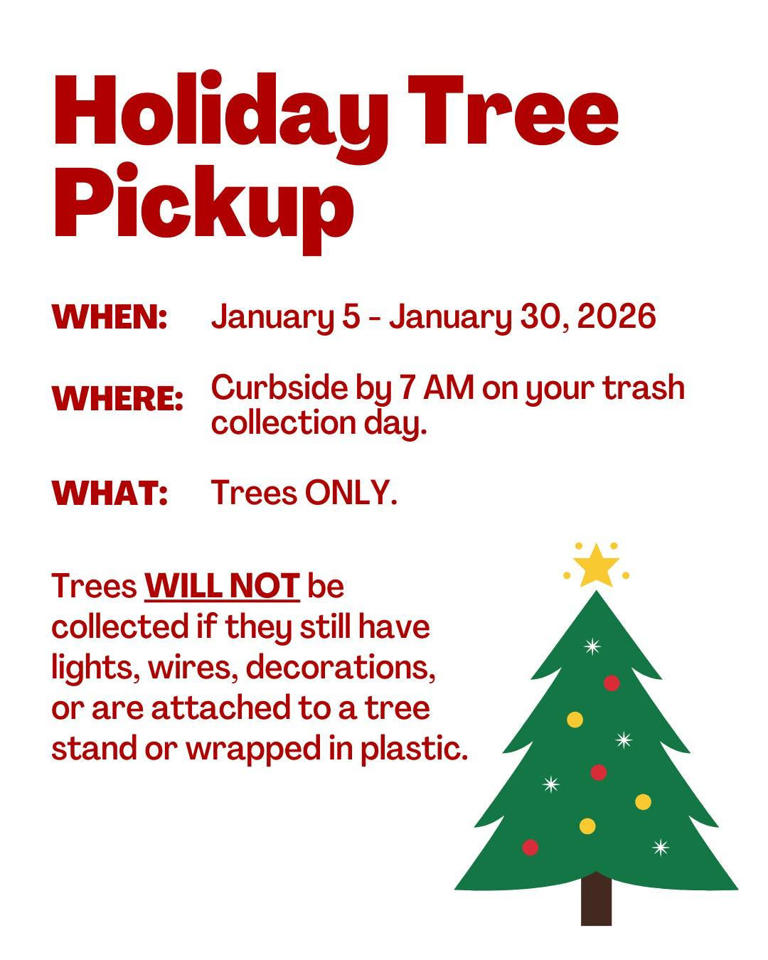 Holiday tree recycling all month in Abington