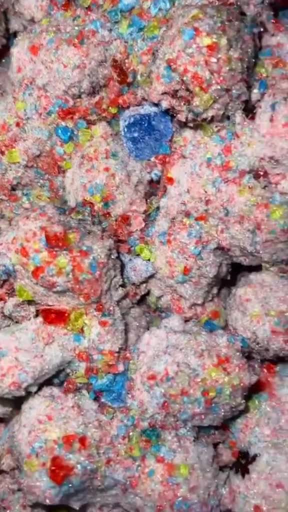 His reaction after tasting this wild candy mix