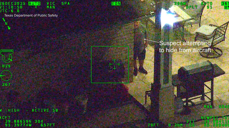 Laser strike on DPS helicopter during Harris County manhunt, Texas ...