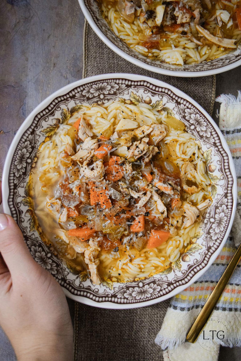 Leftover chicken noodle soup