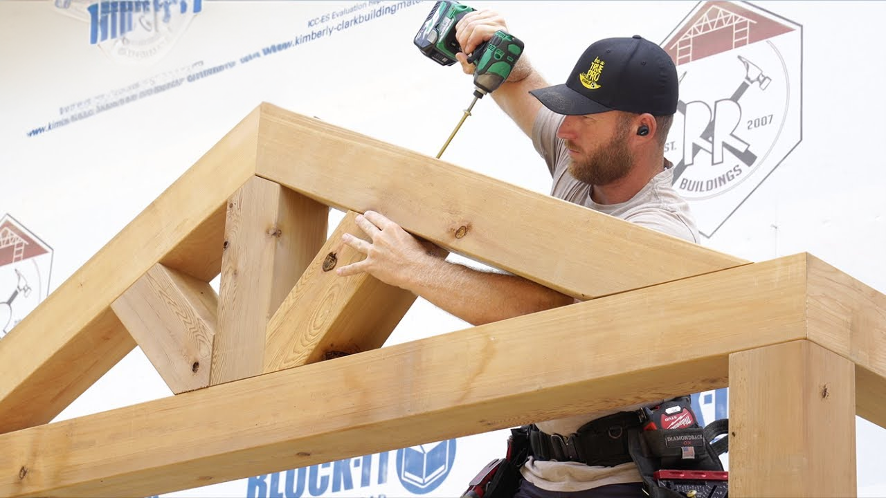 Building a small timber frame porch