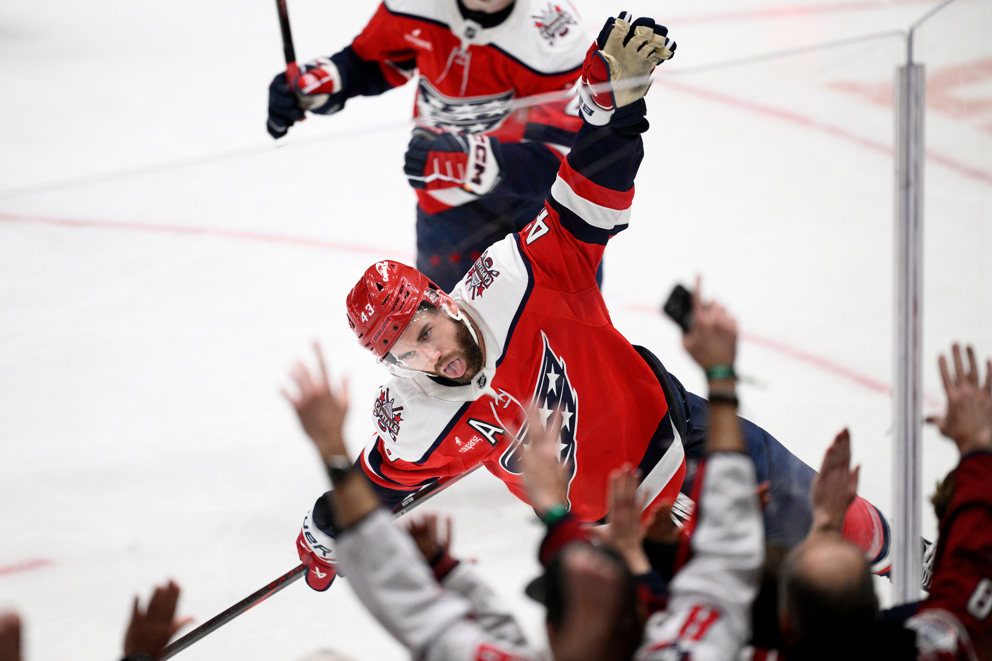 Tom Wilson’s New Year’s Eve: Two goals, a fight, a win and an Olympic nod