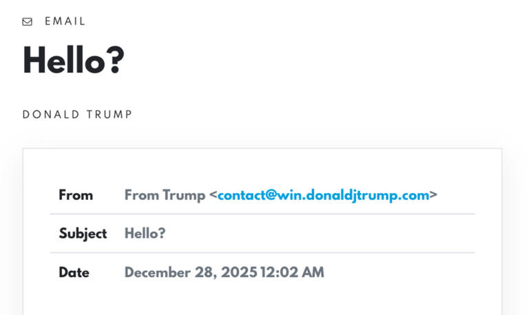 Trump blasts donors with multiple scammy tariffs check emails