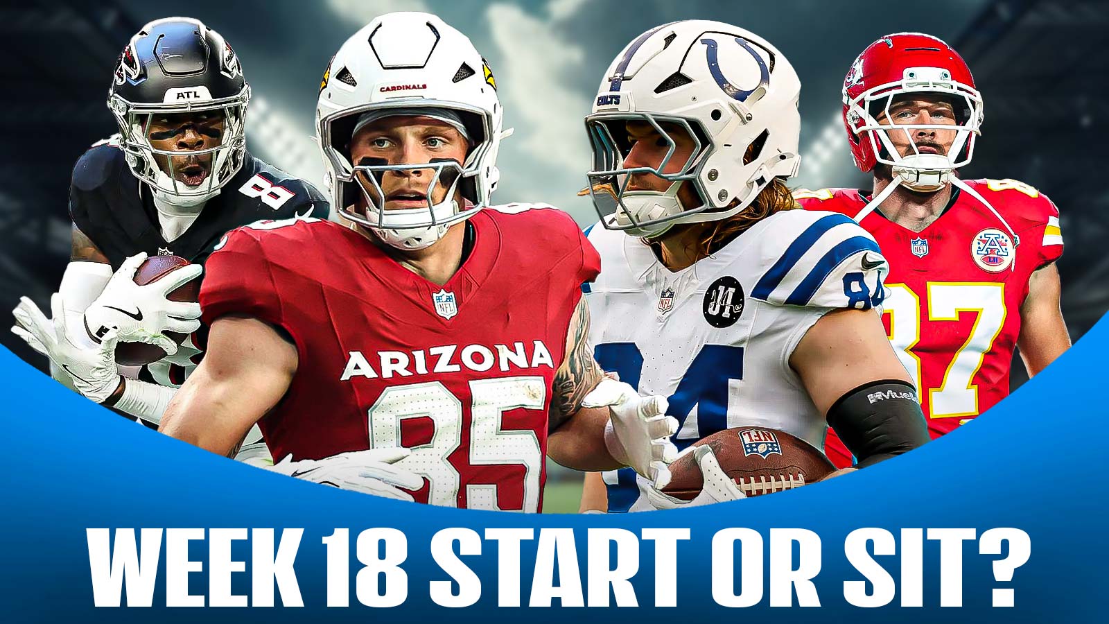 NFL fantasy football week 18 2025 start 'em sit 'em: Tight end