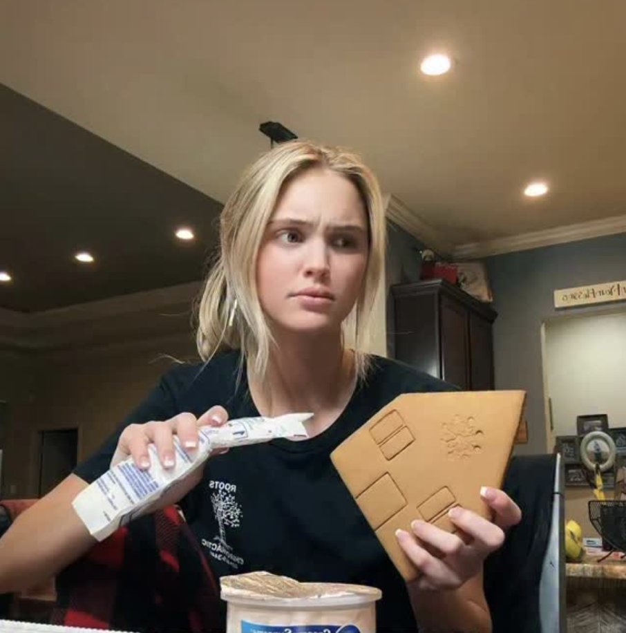 Making gingerbread houses with overachievers