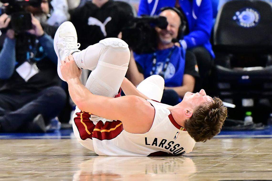 Heat's Larsson out vs. Pistons with another sprained ankle: ‘A little ...