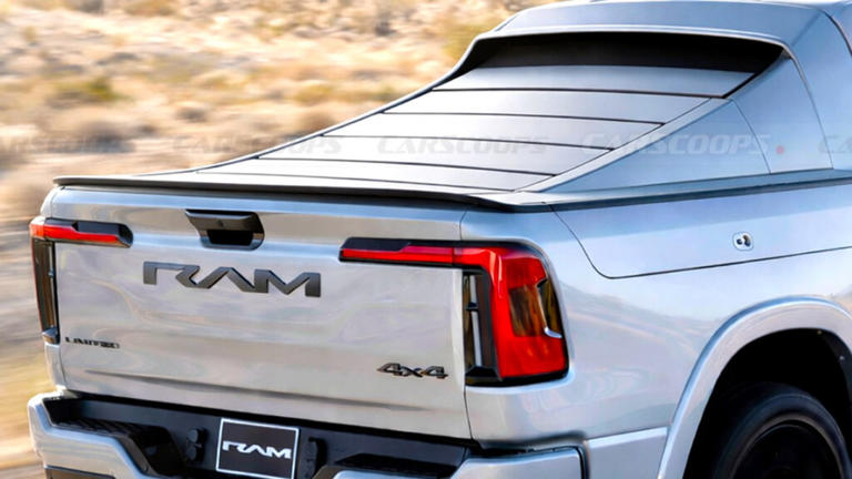 Stellantis explores a shape-shifting truck bed cover