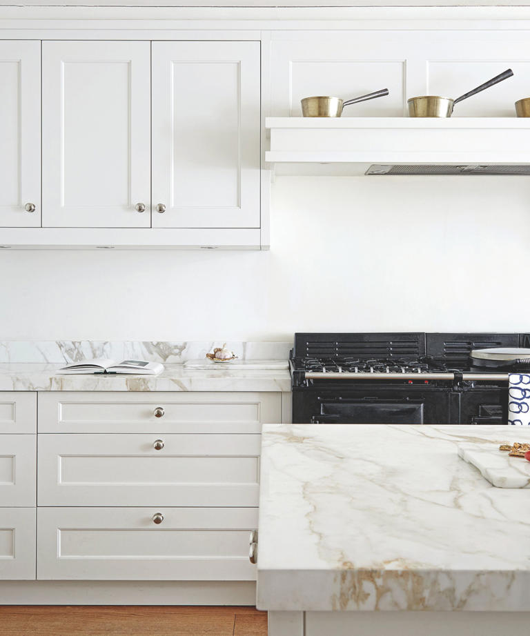 Inside Justin and Hailey Bieber’s kitchen, where classic white and ...
