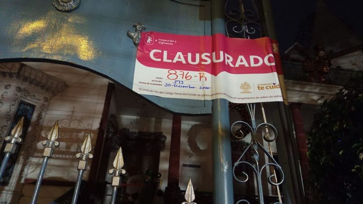 Negocio es clausurado por exceso de ruido en Colonia Americana, Guadalajara